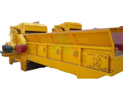 China Yellow Wood Sawdust Machine , Heavy Duty Wood Chipper Machine 5.5 Kw for sale