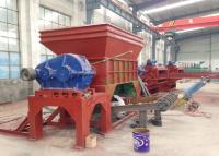 China Full Automatic Twin Shaft Waste Tire Shredder Machine 4.5-5.5 T/H Capacity for sale