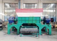 China Full Automatic Twin Shaft Waste Tire Shredder Machine 4.5-5.5 T/H Capacity for sale