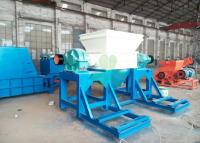 China Blue Color Double Shaft Shredder Machine Household Plastic Shredder for sale