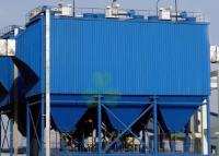 China Blue Horizontal Baghouse Dust Collector System With 128 Piece Filter Bags for sale