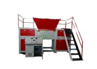 China 55×2KW Power Rubber Waste Tire Shredder With Φ500×40mm Knife Size Low Noise for sale