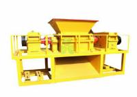 China Silent Plastic Film Shredder Machine , Twin Shaft Plastic Scrap Shredder for sale
