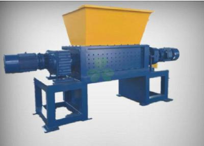 China Silent Plastic Film Shredder Machine , Twin Shaft Plastic Scrap Shredder for sale