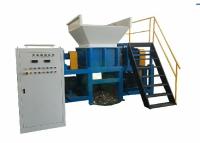 China Two Shaft Copper Wire Shredder / Steel Scrap Shredder Machine 650*2kw Reducer for sale
