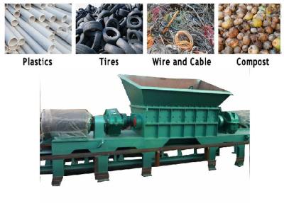 China PC Auto Control Waste Pvc Shredder Machine / PVC Crusher Machine Twin Shaft for sale