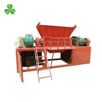 China High Output Wood Pallet Shredder Double Shaft 55Crsi Blade Material for sale