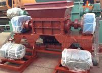 China Twin Shaft Industrial Shredder Machine Rubber Tire Shredder 2.5 Tons Capacity for sale