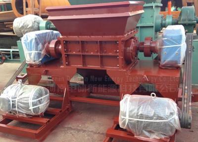 China Twin Shaft Industrial Shredder Machine Rubber Tire Shredder 2.5 Tons Capacity for sale