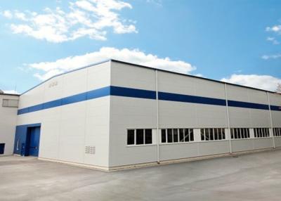 China Durable Steel Structure Workshop Painted / Galvanized Surface With 0.5KN/M2 Snow Load for sale