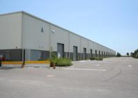 China Galvanized Steel Construction Building , Structural Steel Workshop With PVC Rainspout for sale