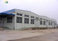 China Q235,Q355 Steel Structure Warehouse With Hot Rolled H Section Column / Sliding Door for sale