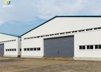 China Steel structure building, with optional colors for roof/wall sandwich panels for sale