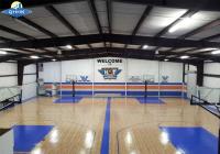 China WSF Prefabricated Sports Building Hall Stadium Steel Truss Football Stadium Model for sale