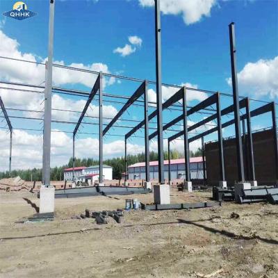 China China Made Steel Structure Warehouse Construction Galvanized Painted Hangar / Workshop For Industrial for sale