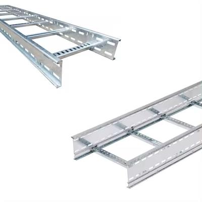 China Silver Cable Ladder for Indoor Outdoor Compatible With Various Cable Types and Silver Finish for sale