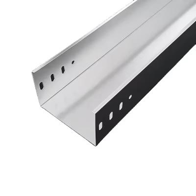 China ISO Certified Trough Cable Trays Galvanized Finish Wall Mount Installation for sale