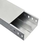 China Galvanized Finish Trough Cable Trays Rectangular Simple and Hassle-free Installation for sale