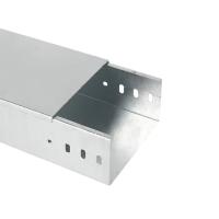 China Galvanized Finish Trough Cable Trays Rectangular Simple and Hassle-free Installation for sale