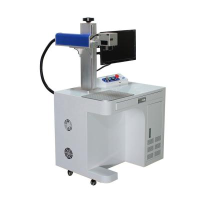 China 50W Fiber Laser Marking Machine 0.5mm Depth For Metal Glass Plastic for sale
