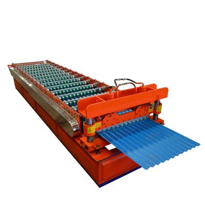 China Hydraulic Pressure Corrugated Roof Roll Forming Machine Steel Tile Type for sale