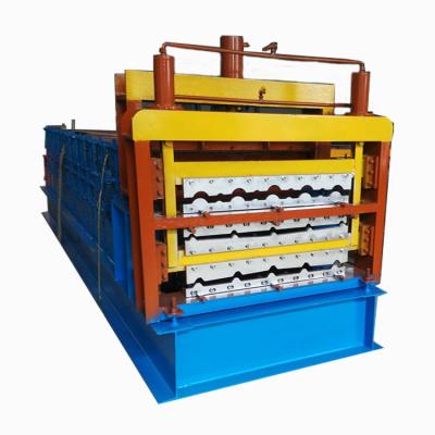 China Corrugated Aluminum Roof Panel Wall Cladding Roll Forming Machine for sale