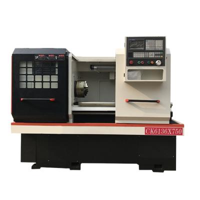 China Cnc Lathe Machine CK6136 CK6150 CK6166 Cnc Metal Turning Flat Bed for sale