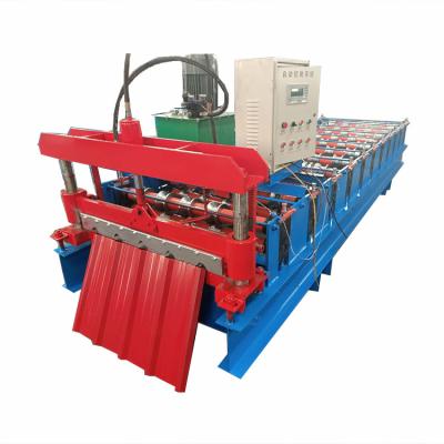 China Steel Roofing Sheet Interlocking Tile Making Roll Forming Machine for sale