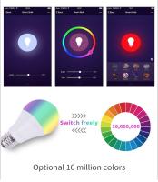 China 810lm 9W Smart LED Light Bulb E27 Bluetooth Color Changing Dimming for sale