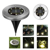 China 5W Solar Powered LED Garden Lights IP44 Rechargeable 8 LED for sale