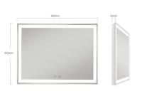 China 1650lm Dimmable Backlit Bathroom Mirror 22W 700mm Touch Sensor for sale