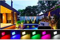 China 25000H TUYA WiFi LED Flood Light Tempered Glass Aluminum Die Casting for sale