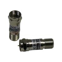 China 75 Ohms 2300MHz Satellite DC Block Brass Housing Nickel Plated for sale