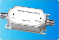 China 500mA Satellite Inline Amplifier Signal Booster 20dB 2400MHz for sale