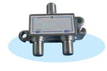 China 50MHz 75 Ohms 4 Way CATV Splitter Zinc Alloy Housing Indoor for sale