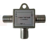 China 1000MHz CATV Equipment Solder Back T Coupler 1 Way Tap for sale