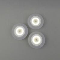 China 4.5V Undermount LED Cabinet Lights 80lm 90mm COB Puck Light for sale