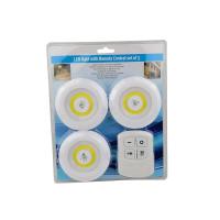 China 4.5V Undermount LED Cabinet Lights 80lm 90mm COB Puck Light for sale