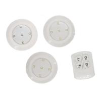 China ABS Undermount LED Cabinet Lights SMD Wireless Remote Control Puck Light for sale