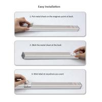 China USB Rechargeable LED Cabinet Sensor Light 230lm 20s Light Off Delay for sale