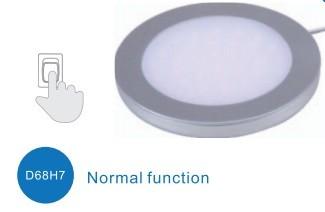 China 60lm/W Round Led Under Cabinet Lights 12V 3W Ultra Slim for sale