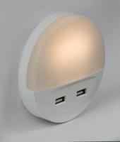 China Kids 2lm Small Plug In Night Lights Dual USB Charger 220V for sale