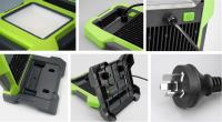 China 40W 220V Portable LED Work Light Stand 4000lm Cordless Rechargeable for sale