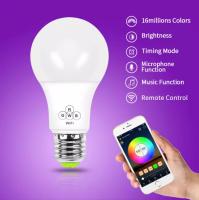 China TUV A60 LED Bulb E26 800 Lumen Remote Controlled WiFi Bluetooth for sale