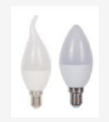 China IP20 C37 LED Light Bulb E14 E27 Holder Aluminum Plastic Housing for sale