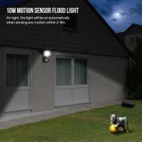 China 860lm 10W IP65 LED Flood Light 120 Degree Garden Sensor for sale