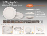 China 220V 220mm Slim LED Panel Lights CE 18W Round CCT Adjustable for sale