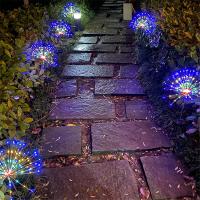 China 69cm Stainelss Steel Solar Firework Light RoHS Solar Tree Lights Outdoor for sale