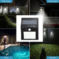 China 8H Solar Powered LED Ground Lights Pool 30 LED Solar Motion Sensor Light for sale