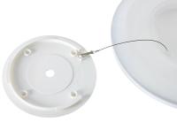 China CE 24W Indoor LED Ceiling Lights PP 12 Inch Round 90 Minutes Lithium Battery for sale
